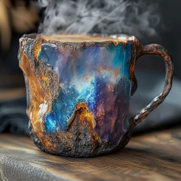KaffeeTassen GlaceCup | Handgefertigt & Mineral Kristall | Isolierend ...